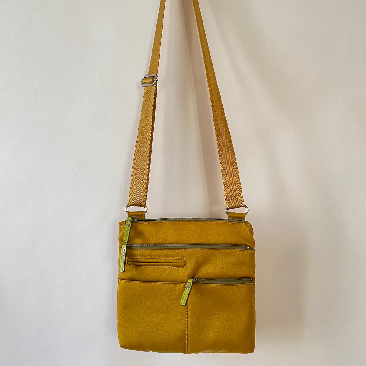 PETE - Canary x Olive | Multi-Pocket Shoulder Bag | Mini – Highway