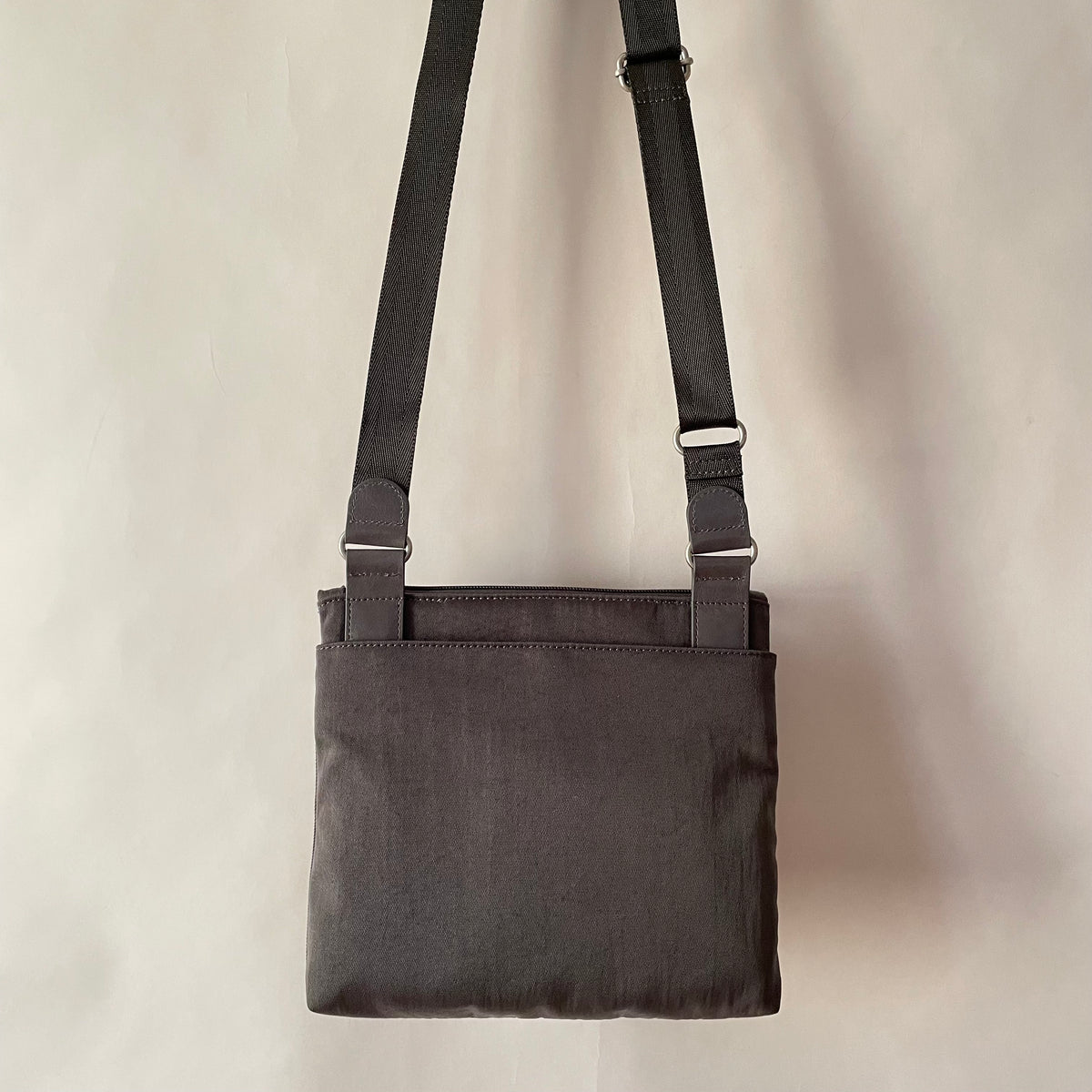KIKI - Mini Leather & Nylon Mix Bag | Grey – Highway